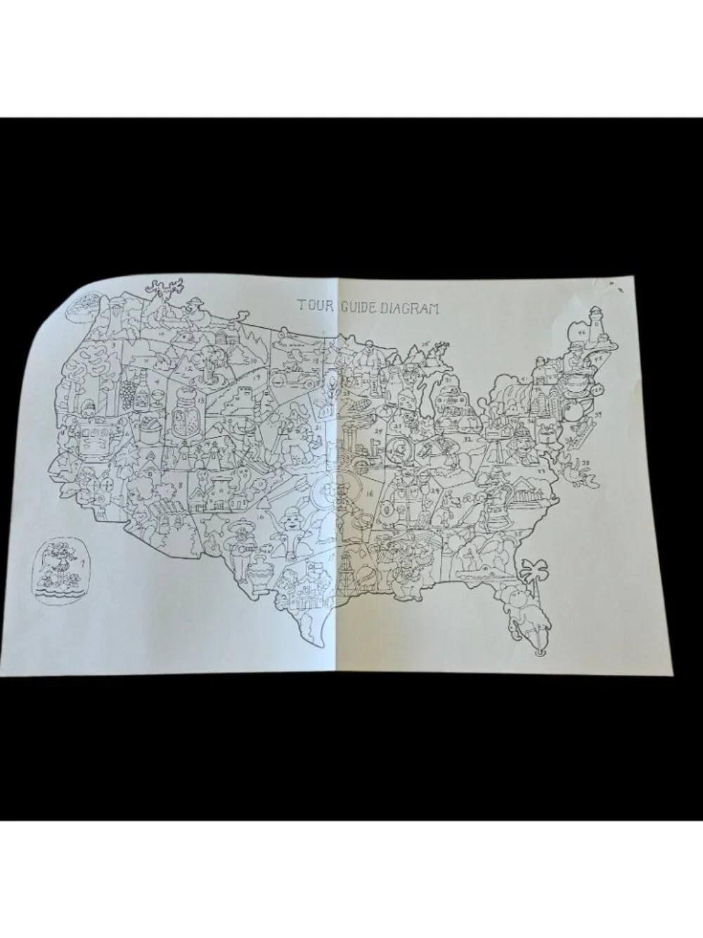 PARAGON | Other | Vtg Paragon Stitchery Usa Map Crewel Kit 300 ...
